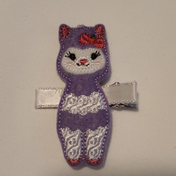 Yogi & Cecil's Boutique | Accessories | New Purple Llama Felt Hair ...